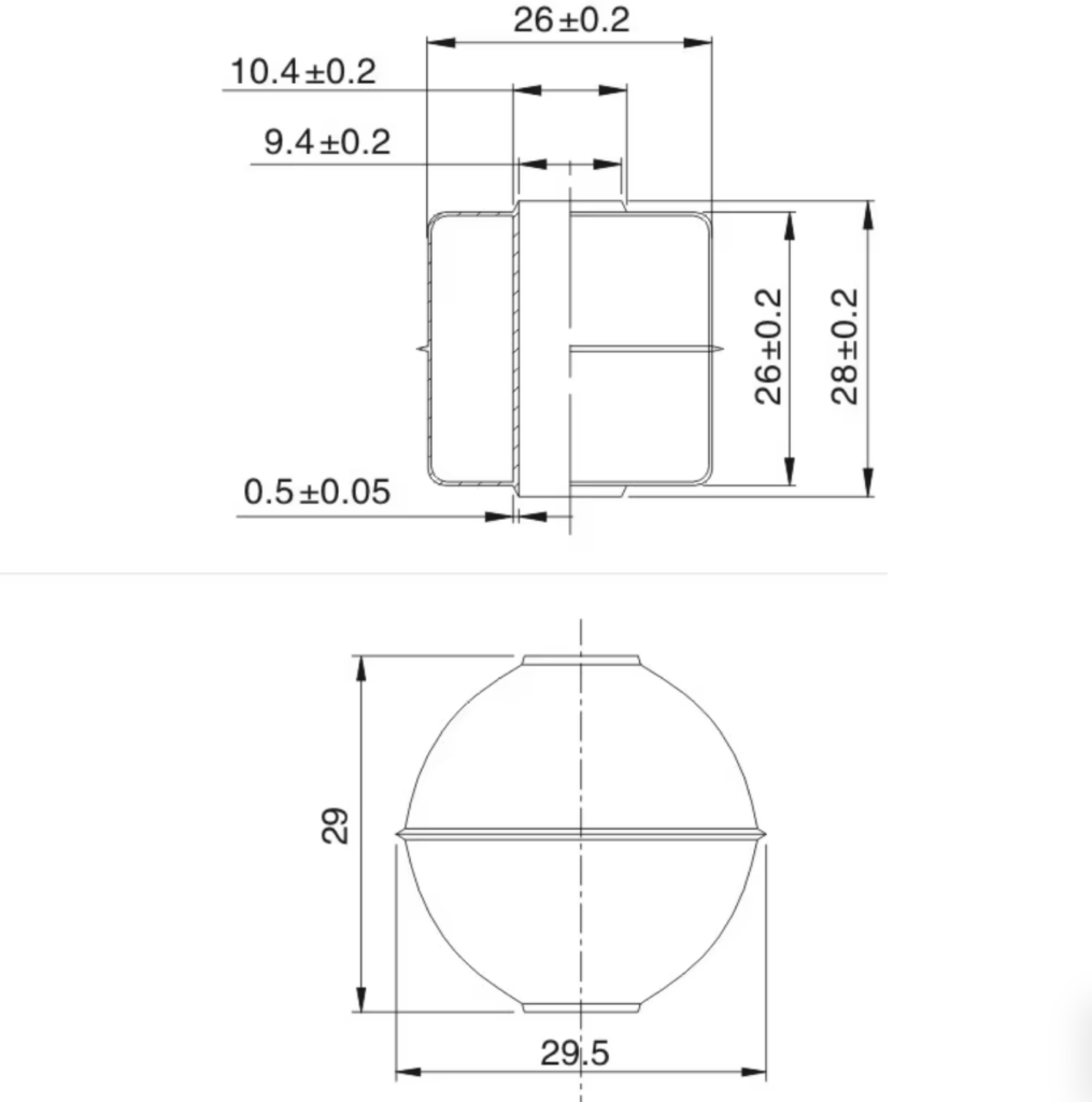 Custom Stainless Steel Magnetic Float Ball for Industrial Application